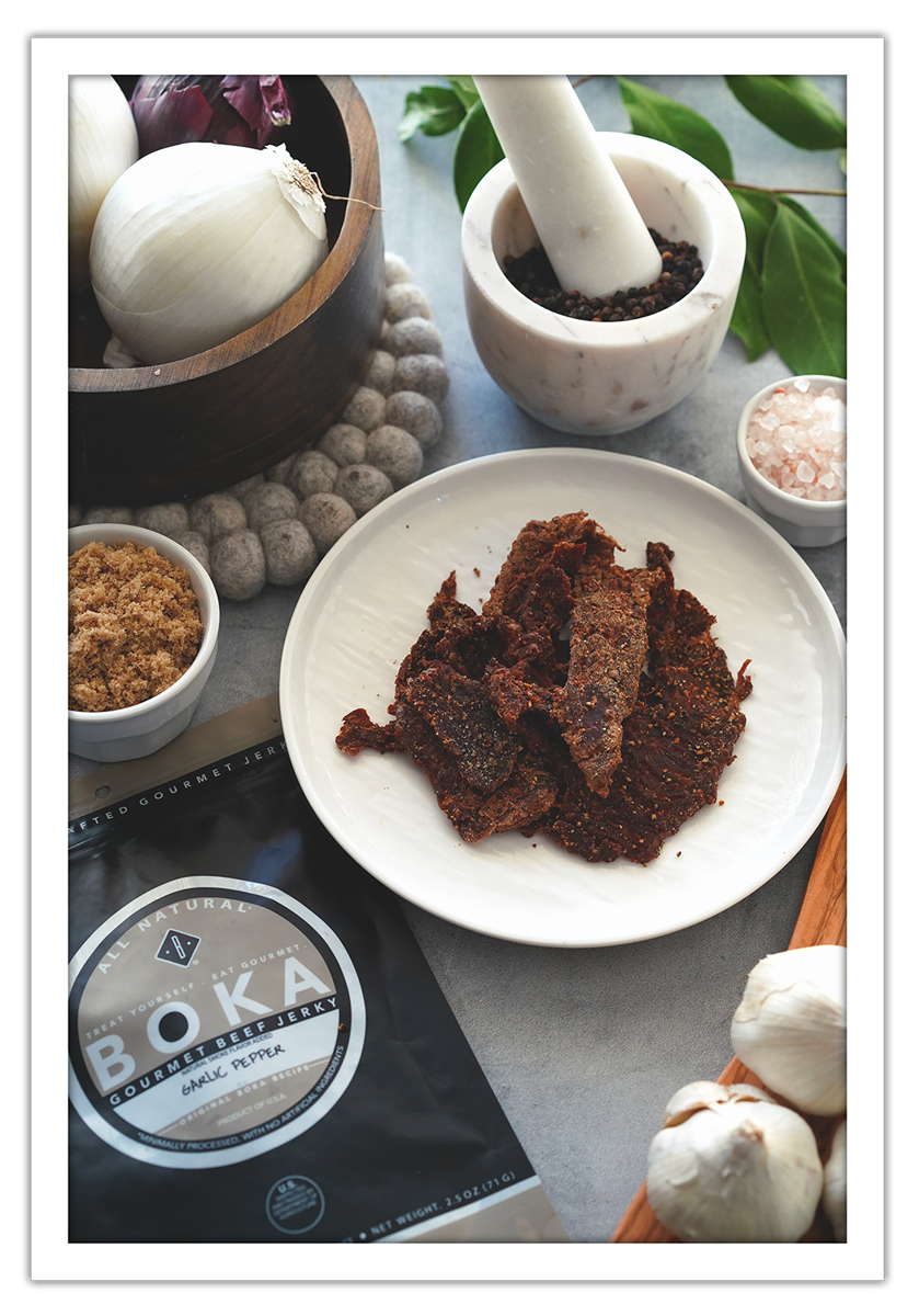 Boka Gourmet Beef Jerky - SESAME GARLIC TERIYAKI – BOKA GOURMET